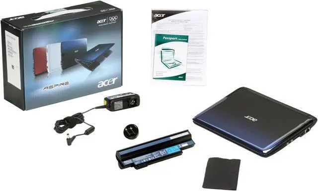 Acer Aspire One AO532h-2382 Onyx Blue 10.1" WSVGA Netbook - Newegg.com