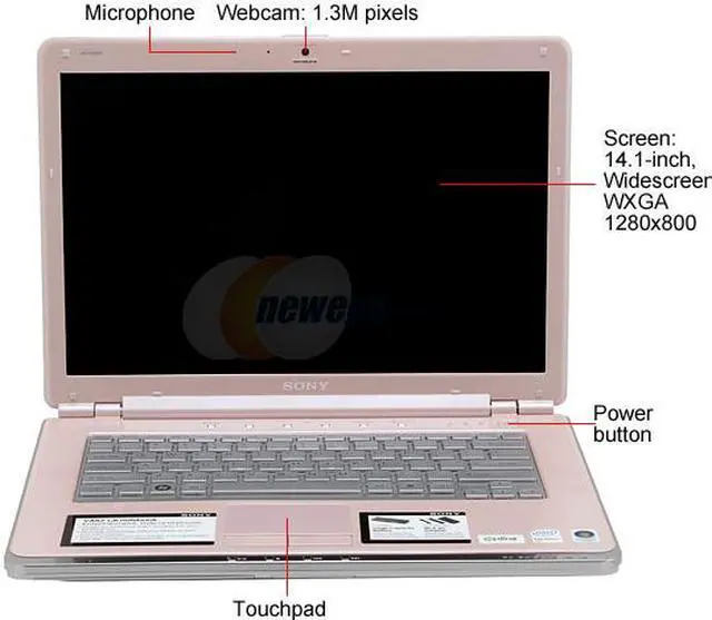 Open Box: SONY Laptop VAIO CR Series Intel Core 2 Duo T7250 2GB Memory ...