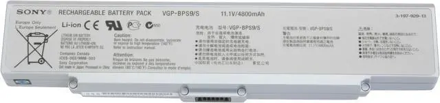 SONY Laptop VAIO CR Series Intel Core 2 Duo T8100 3GB Memory 320GB HDD ...