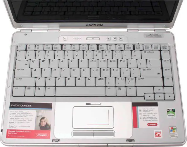 COMPAQ Laptop Presario 3000+ 512MB Memory 40GB HDD ATI Radeon Xpress ...