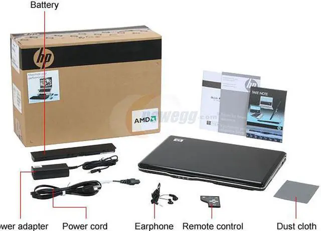 HP Laptop Pavilion AMD Turion 64 X2 TL-60 3GB Memory 160GB HDD NVIDIA ...