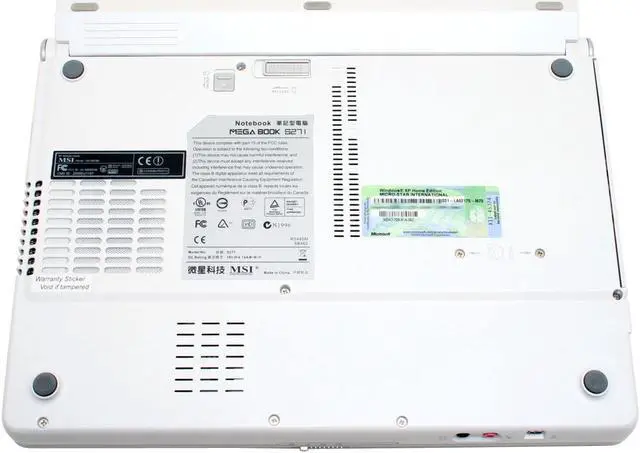 Open Box: MSI Laptop AMD Turion 64 X2 TL-50 512MB Memory 80GB HDD ATI ...