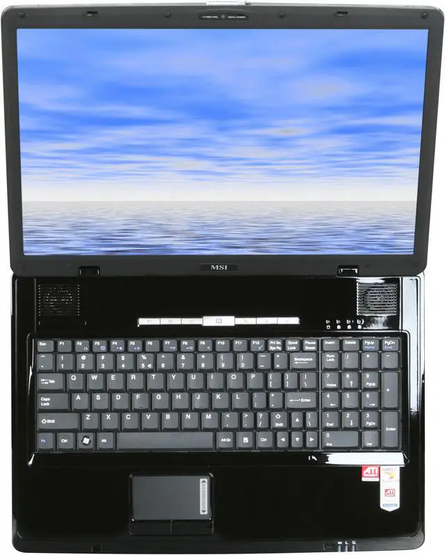 MSI Laptop AMD Turion 64 X2 TL-64 4GB Memory 320GB HDD ATI Mobility ...