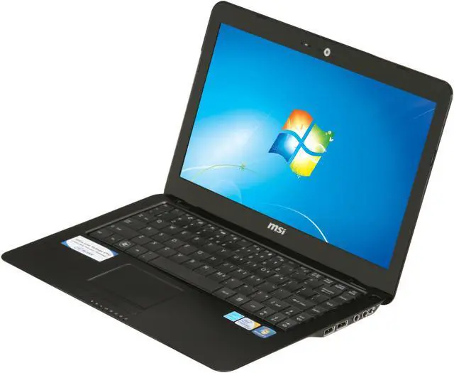 MSI X-Slim 13.4" Intel Core 2 Solo ULV SU3500 2GB Memory Windows 7 Home ...