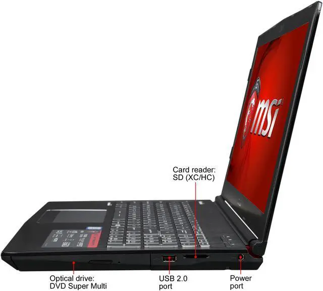 Refurbished: MSI GE Series - 15.6" NVIDIA GeForce GTX 970M - Intel Core ...