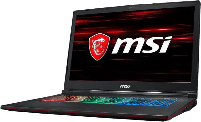 MSI GP73 Leopard-001 Gaming Laptop GTX 1050 Ti 4 GB i7-8750H 17.3 ...