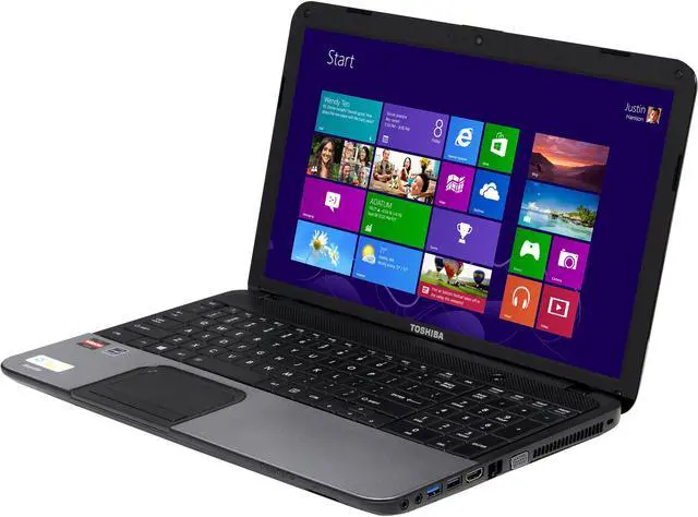 TOSHIBA Laptop Satellite AMD A6-4400M 6GB Memory 640GB HDD AMD Radeon ...