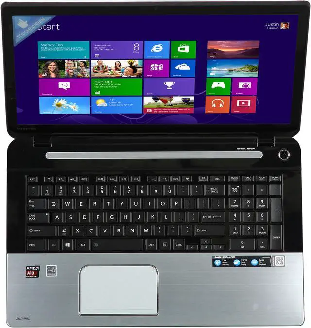 TOSHIBA Satellite 17.3" AMD A10-5750M 12GB Memory DDR3 1600 Windows 8 ...