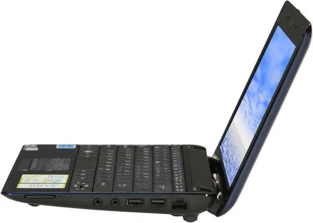 ASUS Eee PC Seashell 1005HA-MU17-BU Royal Blue 10.1" WSVGA Netbook ...