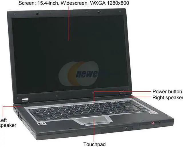 ABS Laptop MAYHEM AMD Turion 64 MT-37 1GB Memory 100GB HDD ATI Mobility ...