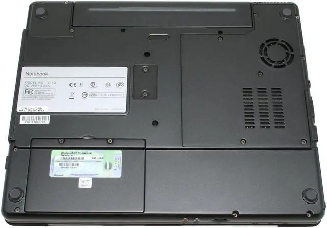 DURABOOK Laptop Intel Pentium M 760 512MB Memory 80GB HDD Intel GMA 900 ...