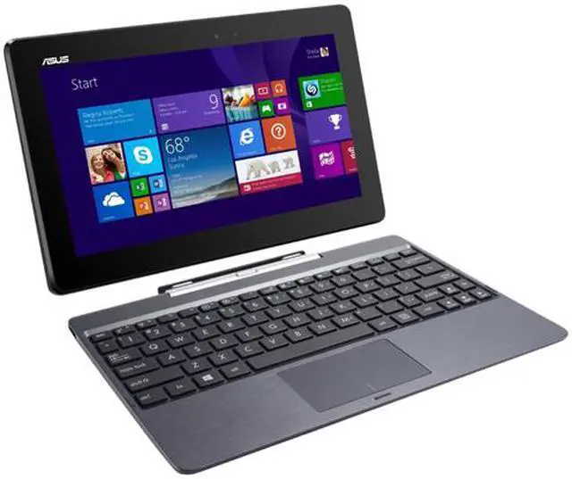 Refurbished: ASUS 2-in-1 Laptop Intel Atom Z3735F 10.1" T100TAF-B12-GR ...