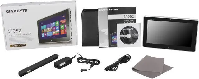 GIGABYTE S1082-CF1 10.1" Tablet with Keyboard and 2nd Battery - Newegg.com