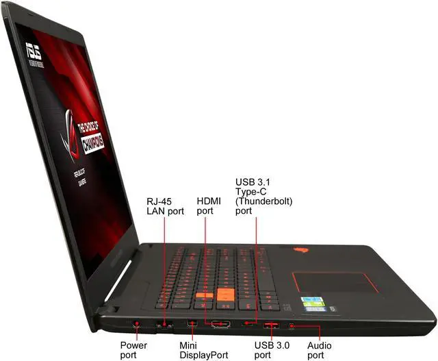 Refurbished: ASUS ROG - 17.3" GeForce GTX 1060 - Intel Core i7-6700HQ ...