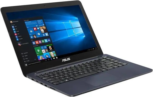 Open Box: ASUS E402WA-WH21 14" Lightweight and Portable Laptop PC, AMD Quad Core E2-6110 ...