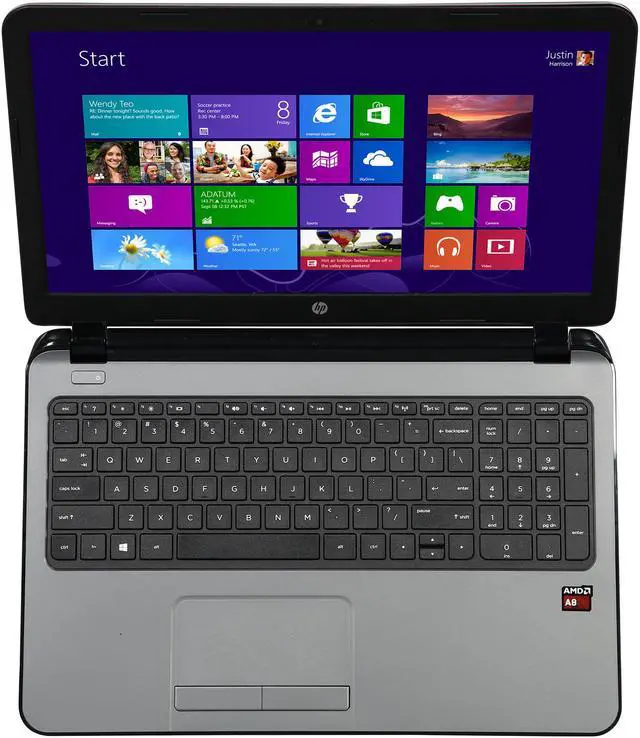 Refurbished: HP Laptop AMD A8-6410 4GB Memory 500GB HDD AMD Radeon R5 ...