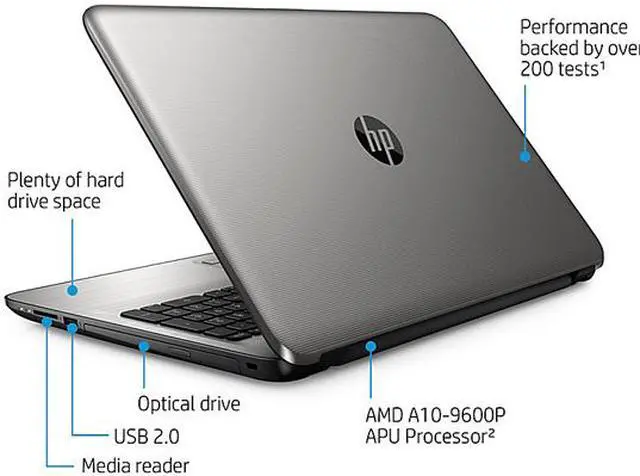 Refurbished: HP Laptop AMD A10-9600P 8GB Memory 1TB HDD AMD Radeon R5 ...