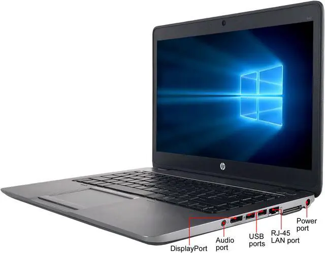 Refurbished: HP Grade A Laptop EliteBook AMD A6 PRO-7050B 8GB Memory 512 GB SSD AMD Radeon R4 ...