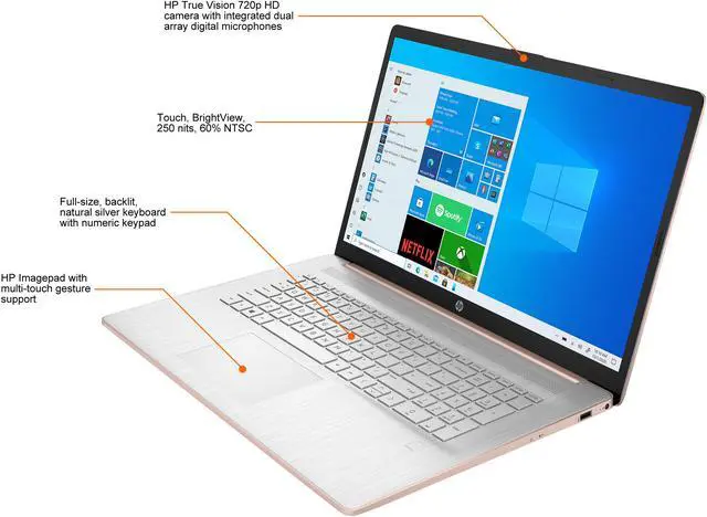 HP Laptop AMD Ryzen 3 5300U 8GB Memory 256 GB PCIe SSD AMD Radeon ...