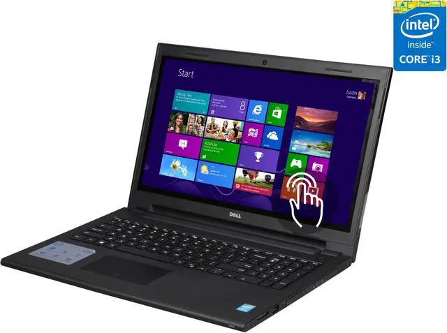 Refurbished: DELL Laptop Inspiron Intel Core i3-5005U 4GB Memory 500GB HDD Intel HD Graphics ...