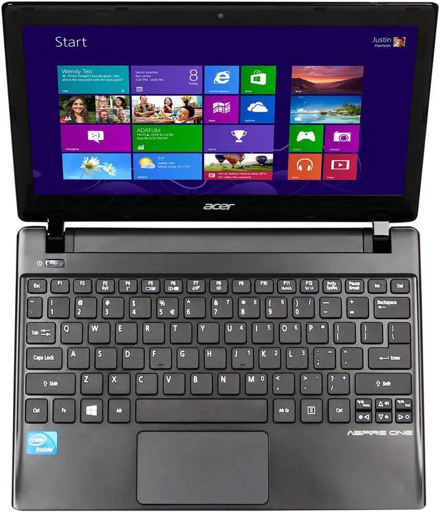Refurbished: Acer Laptop Aspire One Intel Celeron 847 2GB Memory 320GB ...