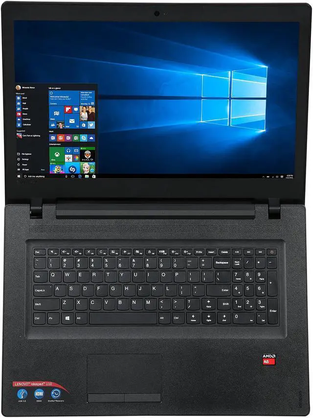 Lenovo Laptop ideapad 110 AMD A6-7310 4GB Memory 1TB HDD 17.3" Non ...