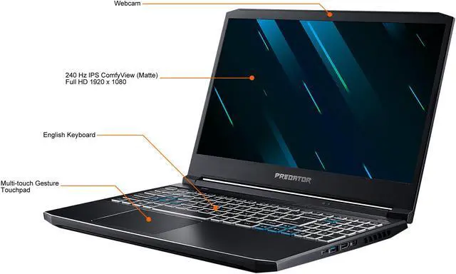 Acer Predator Helios 300 - 15.6" FHD 240 Hz - Intel Core i7-10870H ...