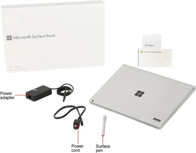 Open Box: Microsoft Surface Book 2-in-1 Laptop Intel Core i7-6600U 13.5 ...