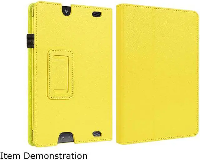INSTEN Yellow Leather Case compatible with Amazon Kindle Fire HD 7-inch ...