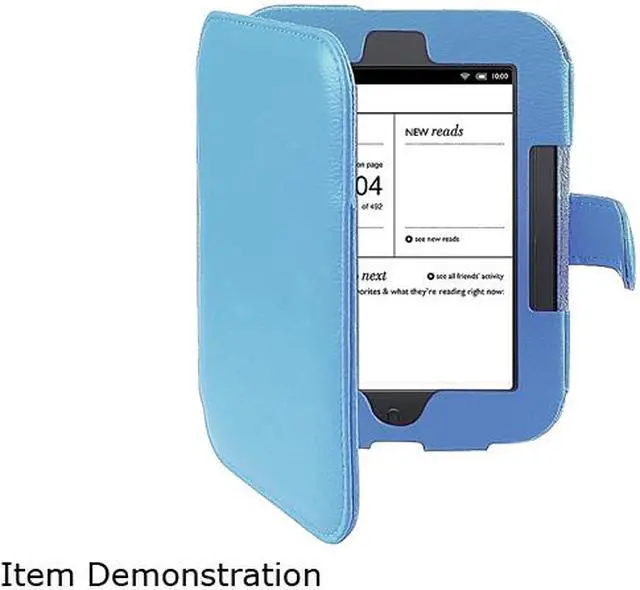 INSTEN Blue Leather Case compatible with Barnes & Noble Nook 2 Model ...