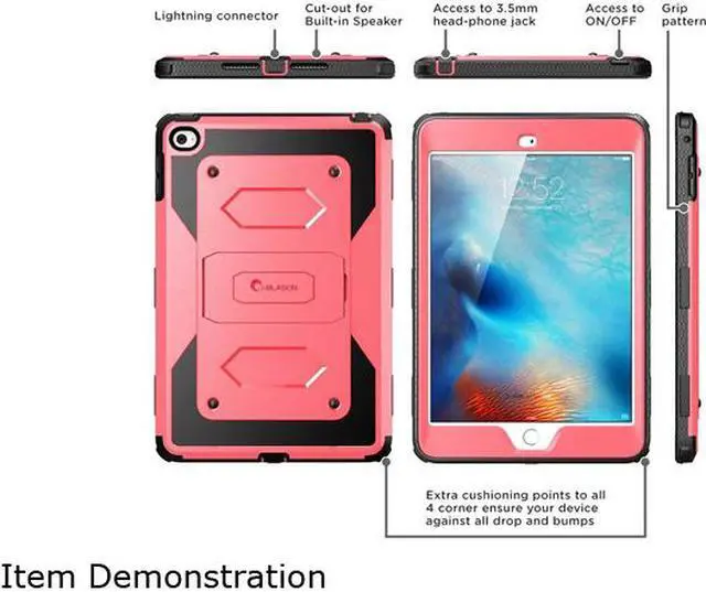 i-Blason Pink Apple iPad Mini 4 Armorbox Full Body Case Model iPadMini4 ...