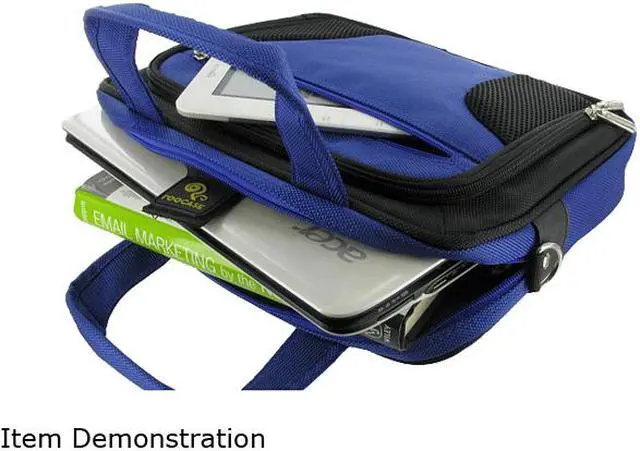 rooCASE Dark Blue Deluxe Carrying Bag for 10", 11.6" Netbook & Tablet ...