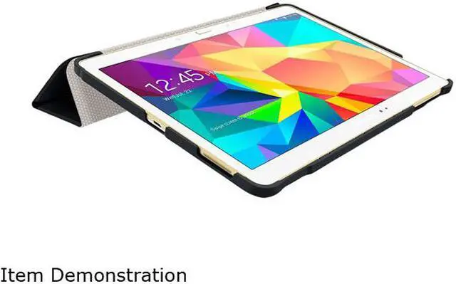 rooCASE Granite Black / Cool Gray Origami 3D Slim Shell Folio Case ...