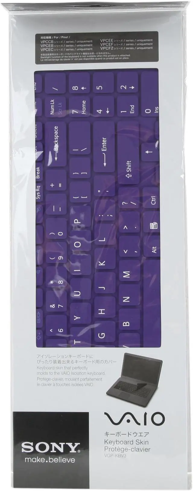 SONY VAIO Keyboard Skin - Violet VGPKBV3/V - Newegg.com