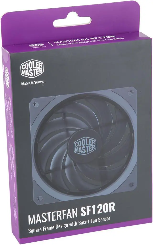 Cooler Master MasterFan SF120R 120mm High Performance Square Frame Fan ...