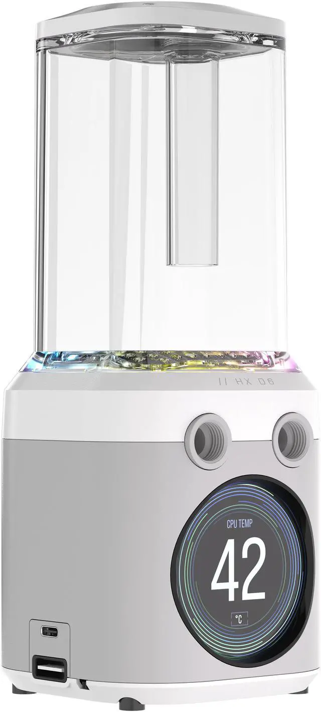 The CORSAIR iCUE LINK XD6 RGB ELITE LCD Pump/Reservoir offers high ...