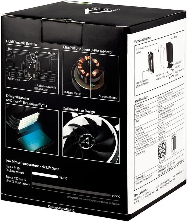 Open Box: Arctic Freezer 33TR - Tower CPU Cooler for AMD Ryzen ...