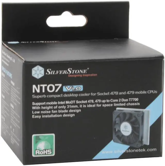 SILVERSTONE NT07 70mm Sleeve Desktop Cooler for Mobile CPUs - Newegg.com
