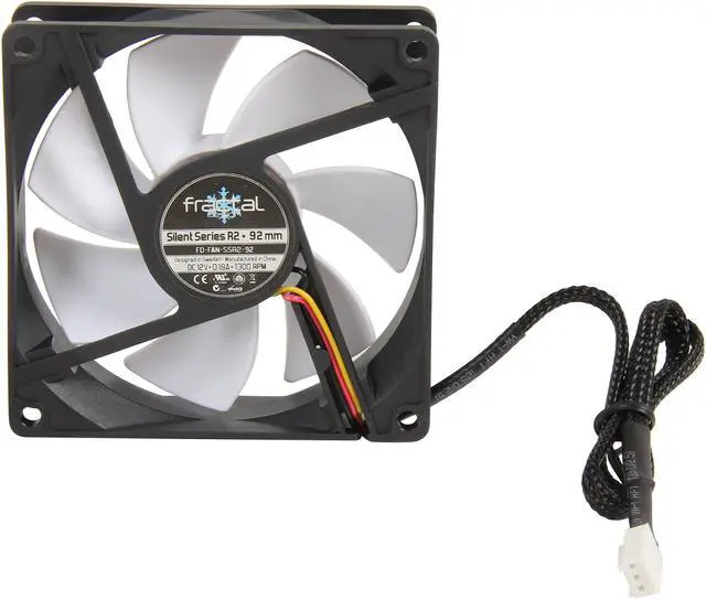 Fractal Design Silent Series R2 Black/White Silence-Optimized 92mm Case ...