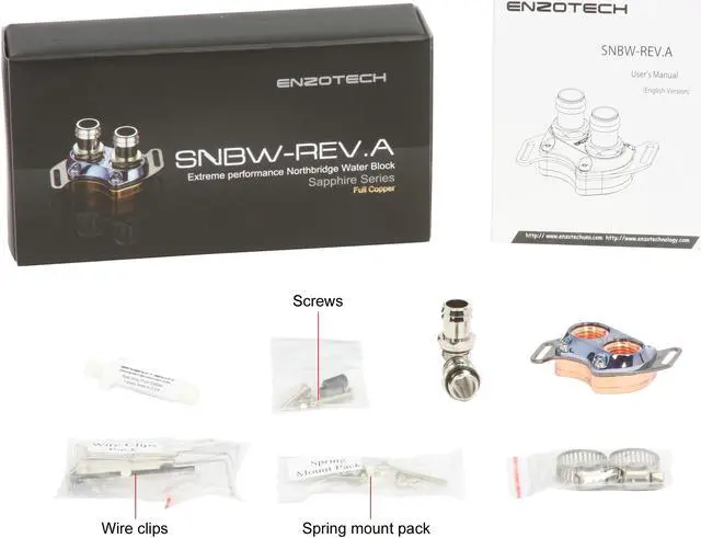 Enzotech Sapphire Series SNBW-REV.A Northbridge Waterblock - Newegg.com