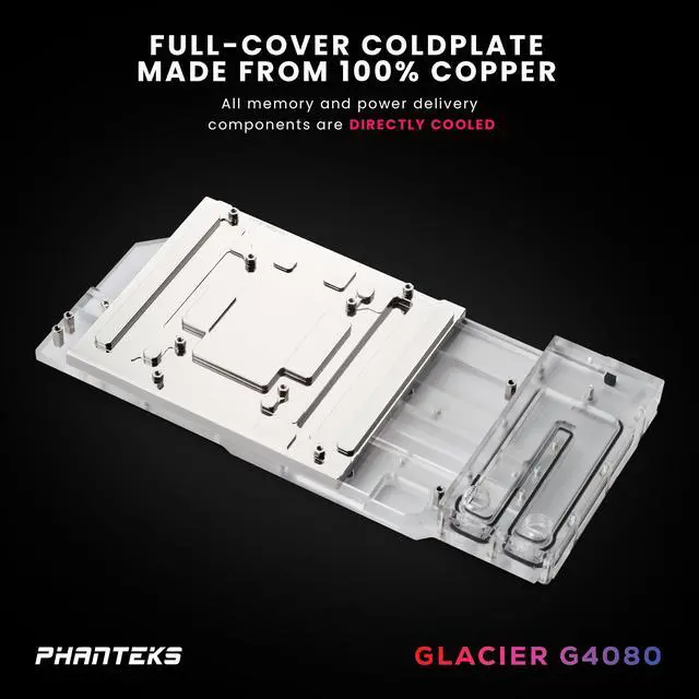 Phanteks Glacier G4080 ASUS GPU Block for ASUS ROG STRIX / TUF gaming ...