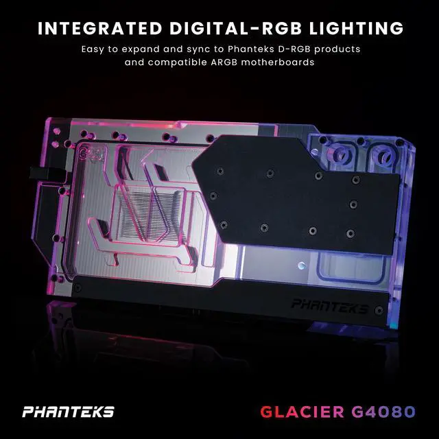Phanteks Glacier G4080 ASUS GPU Block for ASUS ROG STRIX / TUF gaming ...
