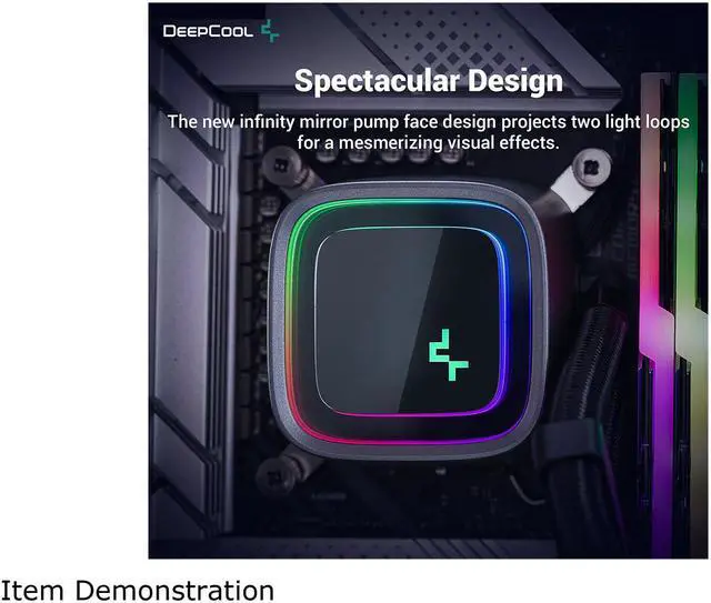 DeepCool LS720 High-Performance Liquid CPU Cooler, 360mm Radiator ...