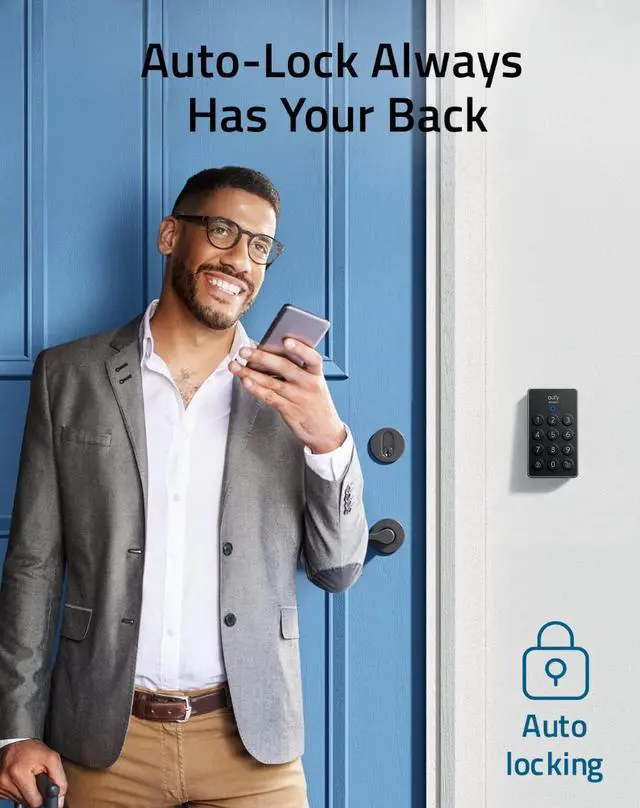 eufy Security Wi-Fi Smart Lock+Wireless Keypad, Keyless Entry Door Lock ...