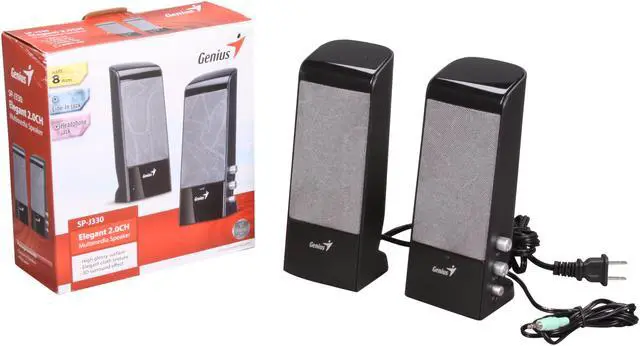 Genius SP-J330 2.0 Speakers - Newegg.com