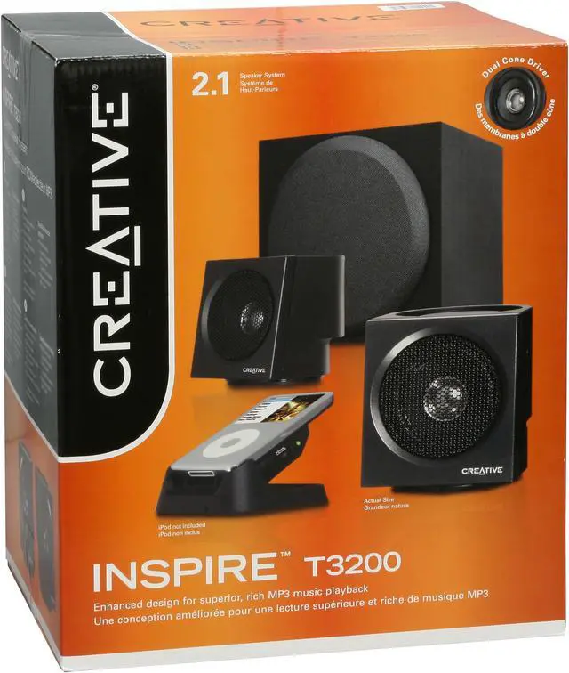 Creative Inspire T3200 2.1 Speaker System - Newegg.com