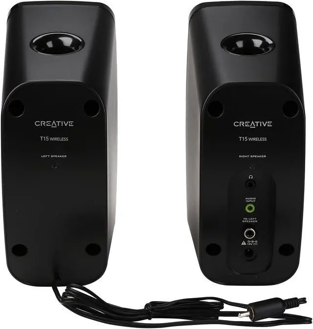 Creative T15 Bluetooth Wireless 2.0 Speaker System (Black) - Newegg.com