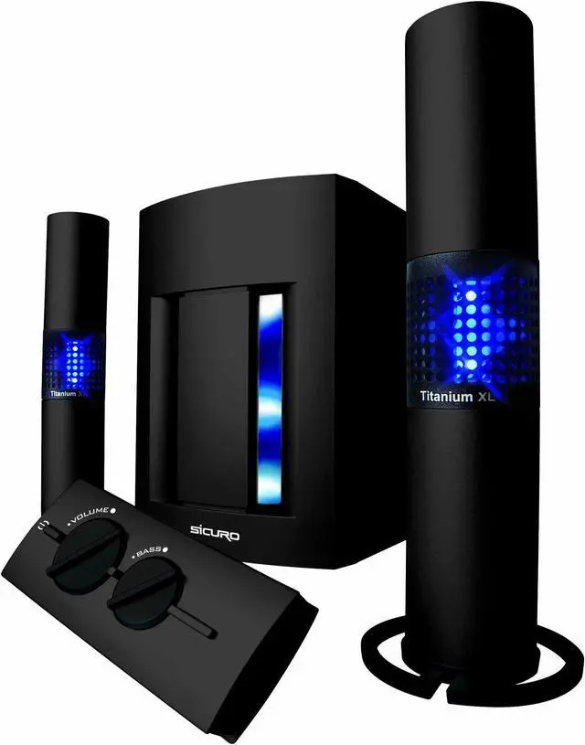 Open Box: SiCURO RW-360XL BLK 2.1 Speaker - Newegg.com