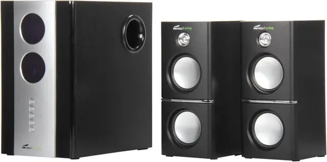 Eagle Arion ET-AR512LR-BK 2.1 Soundstage Speakers w/Subwoofer & Remote ...