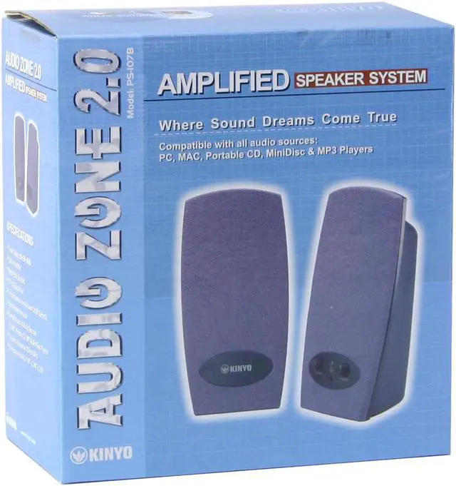 KINYO PS-107B 2.0 Speaker - Newegg.com